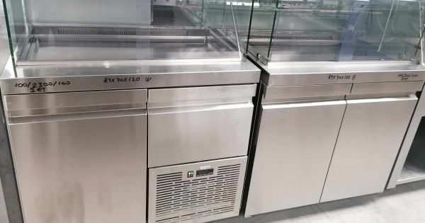 Σετ Θερμαινόμενη και Ψυχο΄μενη Βιτρίνα Μεταχειρισμένες 178Χ70Χ120