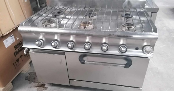 Μεταχειρισμένη Κουζίνα Αερίου με 6απλο Φλόγιστρο και Φούρνο Αερίου ...